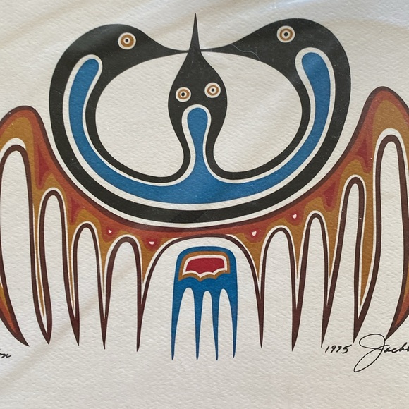 jackson beardy | Art | Vintage 975 Indian Art Print By Jackson Beardy ...